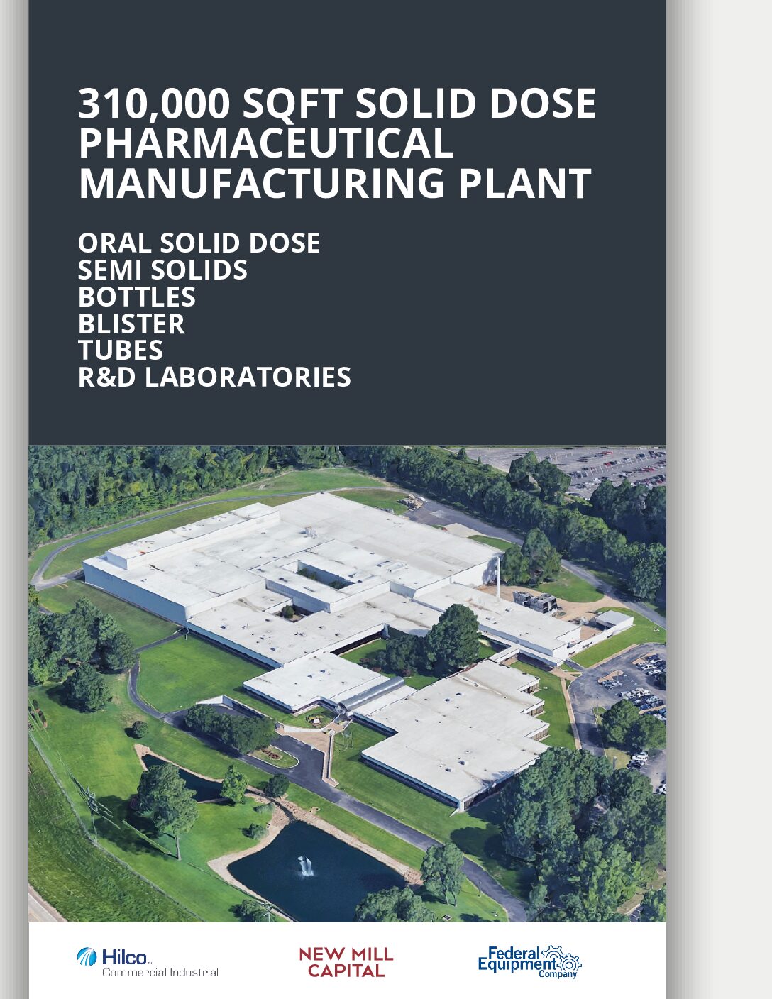 310,000 SqFt Solid Dose Pharmaceutical Manufacturing Plant - New Mill ...